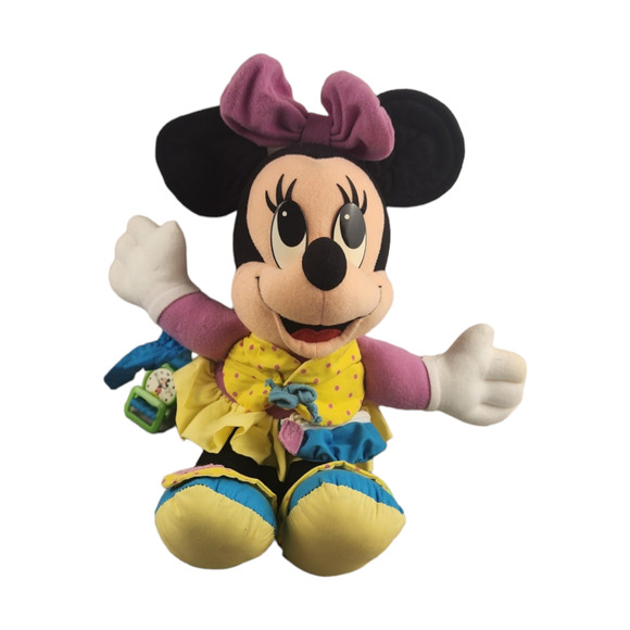 Disney | Toys | Vintage 9s Disney Minni Mouse Plush Fany Pack Watch ...